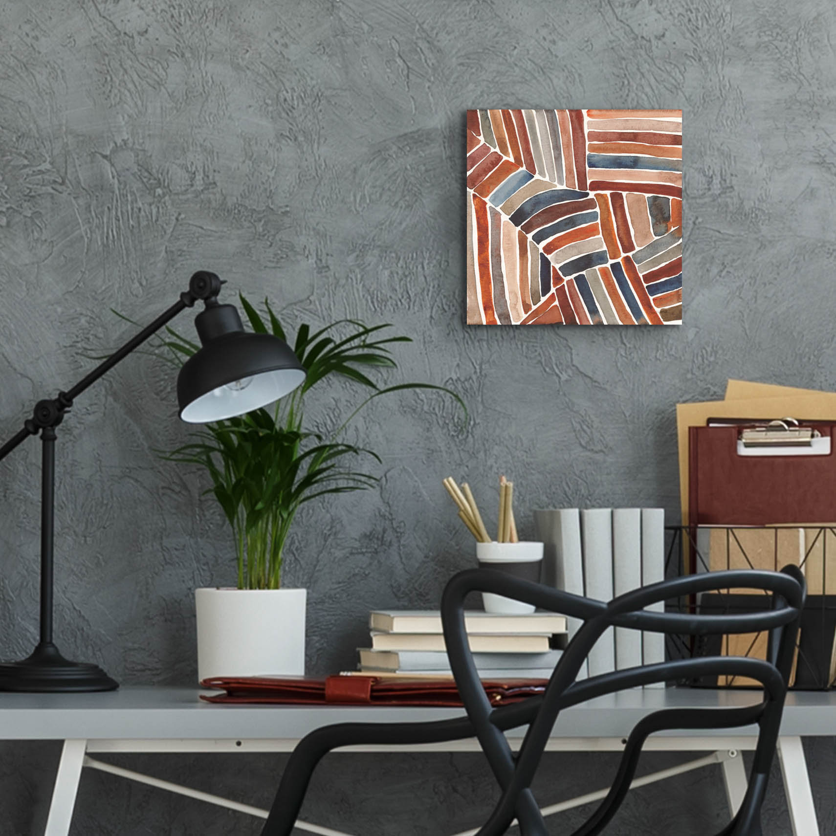 Wrought Studio™ 'Furrow 2' by Cheryl Warrick Acrylic Glass Wall Art, 12" x 12" | Wayfair